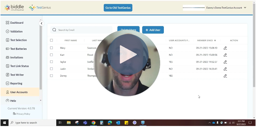 TestGenius Training Videos